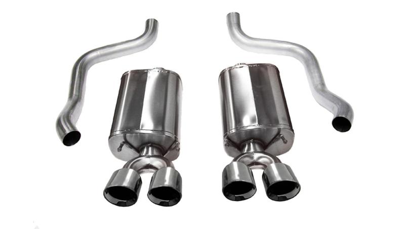 Corsa 2014-16 Axle-Back Exhaust Dual Rear Polished Outlet 2014 Cadilla ...